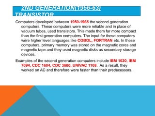 Generation of Computers | PPT