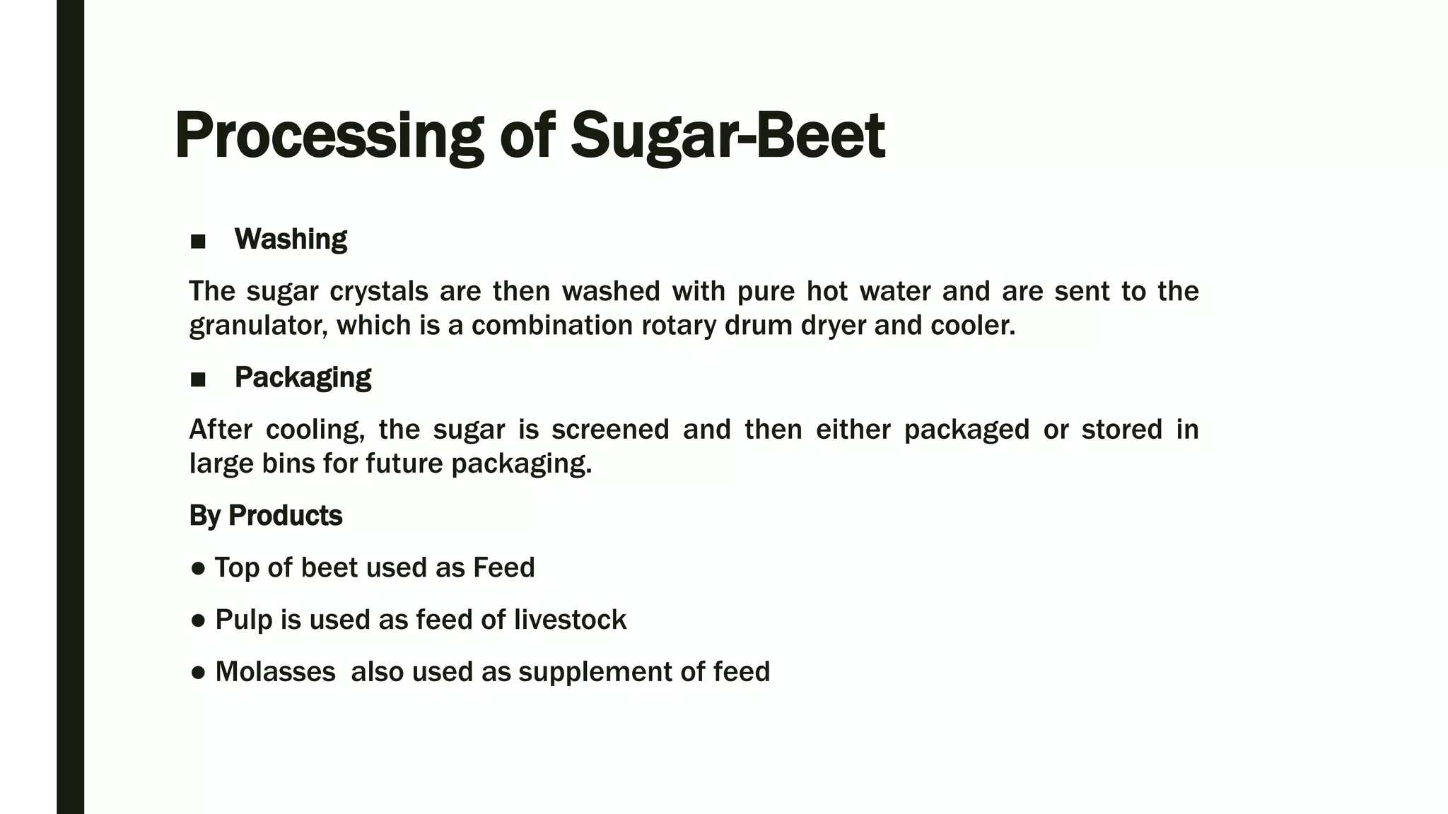 Sugar-Beet processing | PPTX