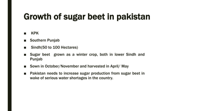Sugar-Beet processing | PPTX