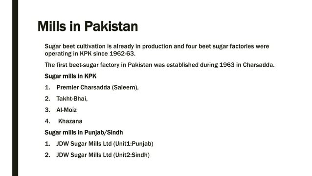 Sugar-Beet processing | PPTX