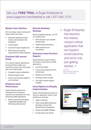 SugarCRM Enterprise edition | PDF
