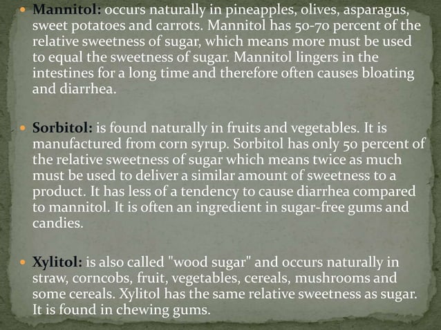 Sugar alcohol new | PPTX