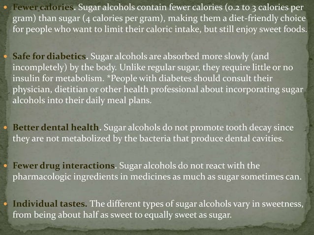 Sugar alcohol new | PPTX