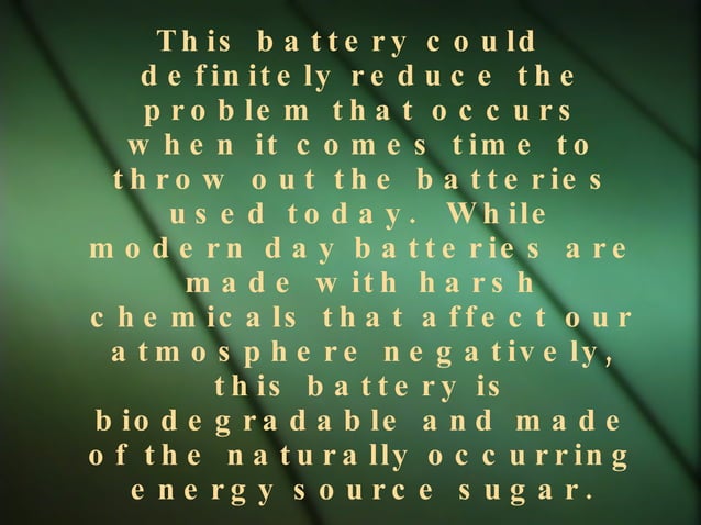 Sugar Batteries | PPT