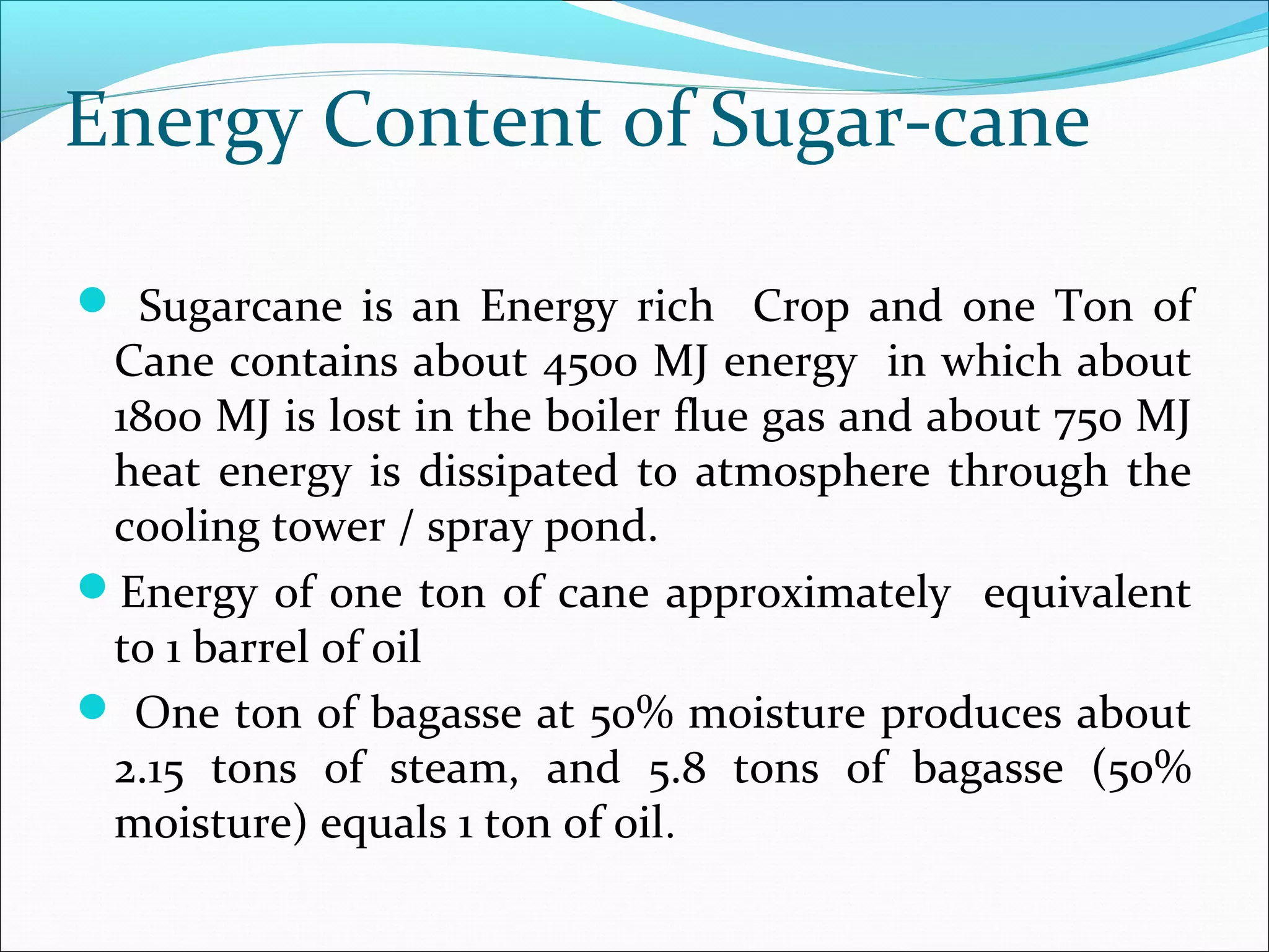 Sugar cane - an energy crop | PPT