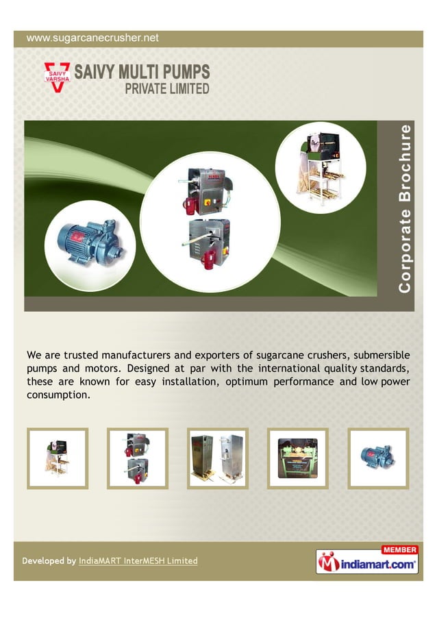 S. A. Ivy Multi Pumps Private Limited, Coimbatore, Pumps and Mqotors | PDF | Agriculture ...