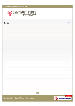 S. A. Ivy Multi Pumps Private Limited, Coimbatore, Pumps and Mqotors | PDF | Agriculture ...