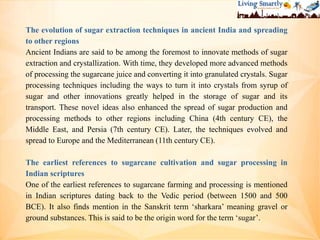 Sugarcane Cultivation And Sugar Extraction Likely Originated In India.pptx