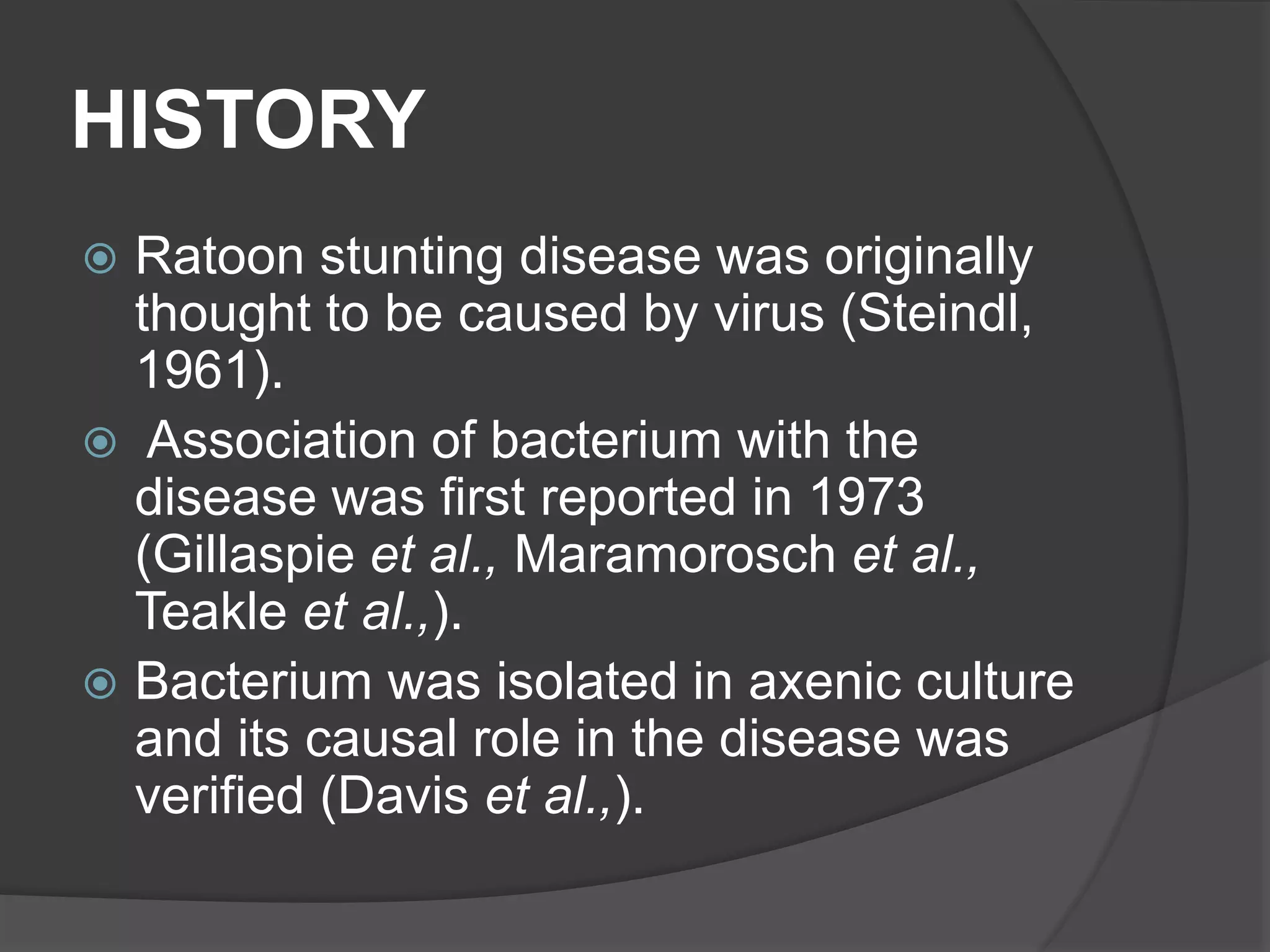 Sugarcane ratoon stunting | PPTX