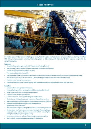 Amtech | SUGAR CENTRIFUGAL AUTOMATION TECHNOLOGY (SCAT) | PDF