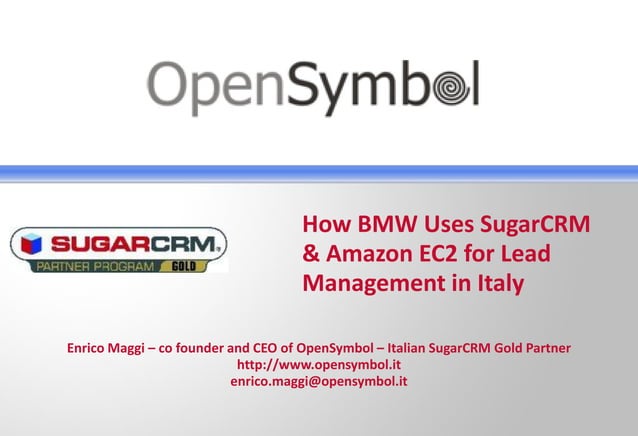 Opensymbol - BMW case study | PPT