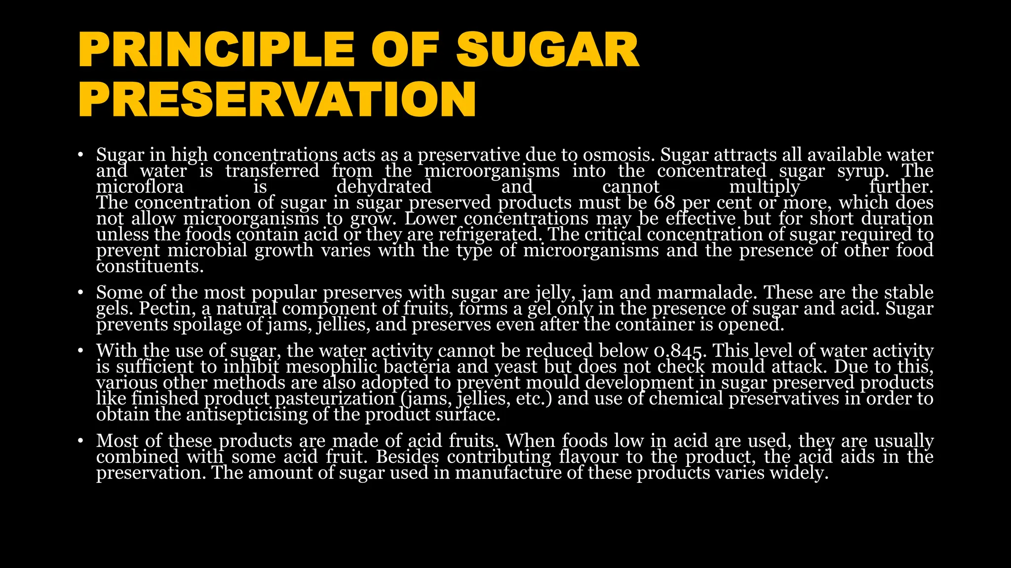 Sugar concentration in food processing 10 | PPTX