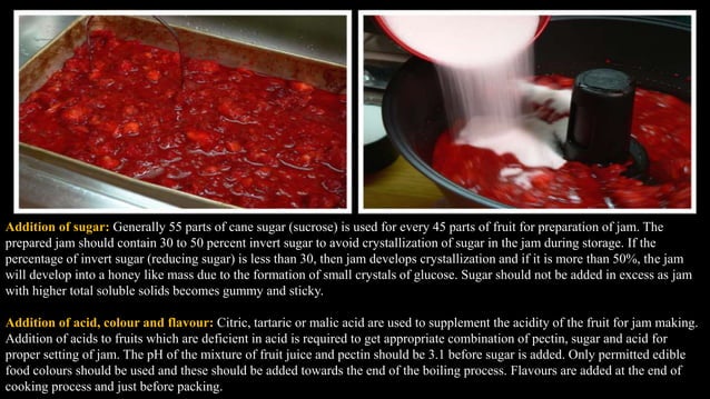 Sugar concentration in food processing 10 | PPT