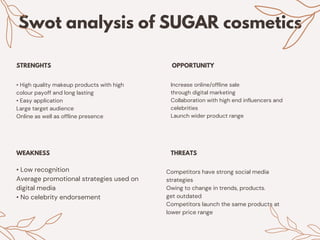 SUGAR cosmetics ppt | PDF