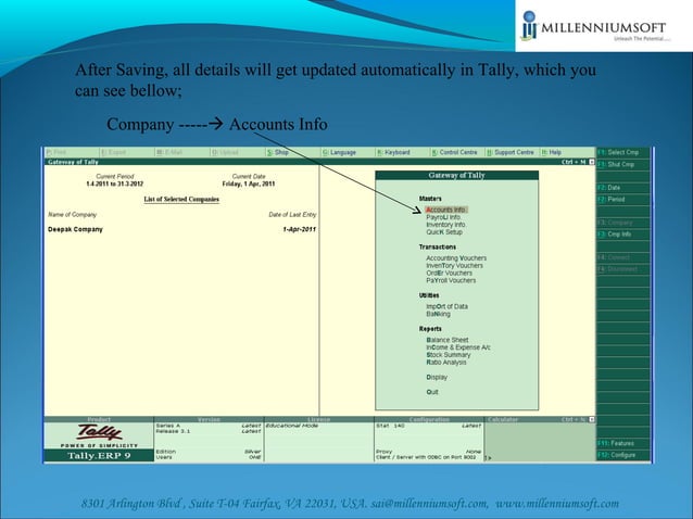 Sugar CRM to Tally Interface | PPT