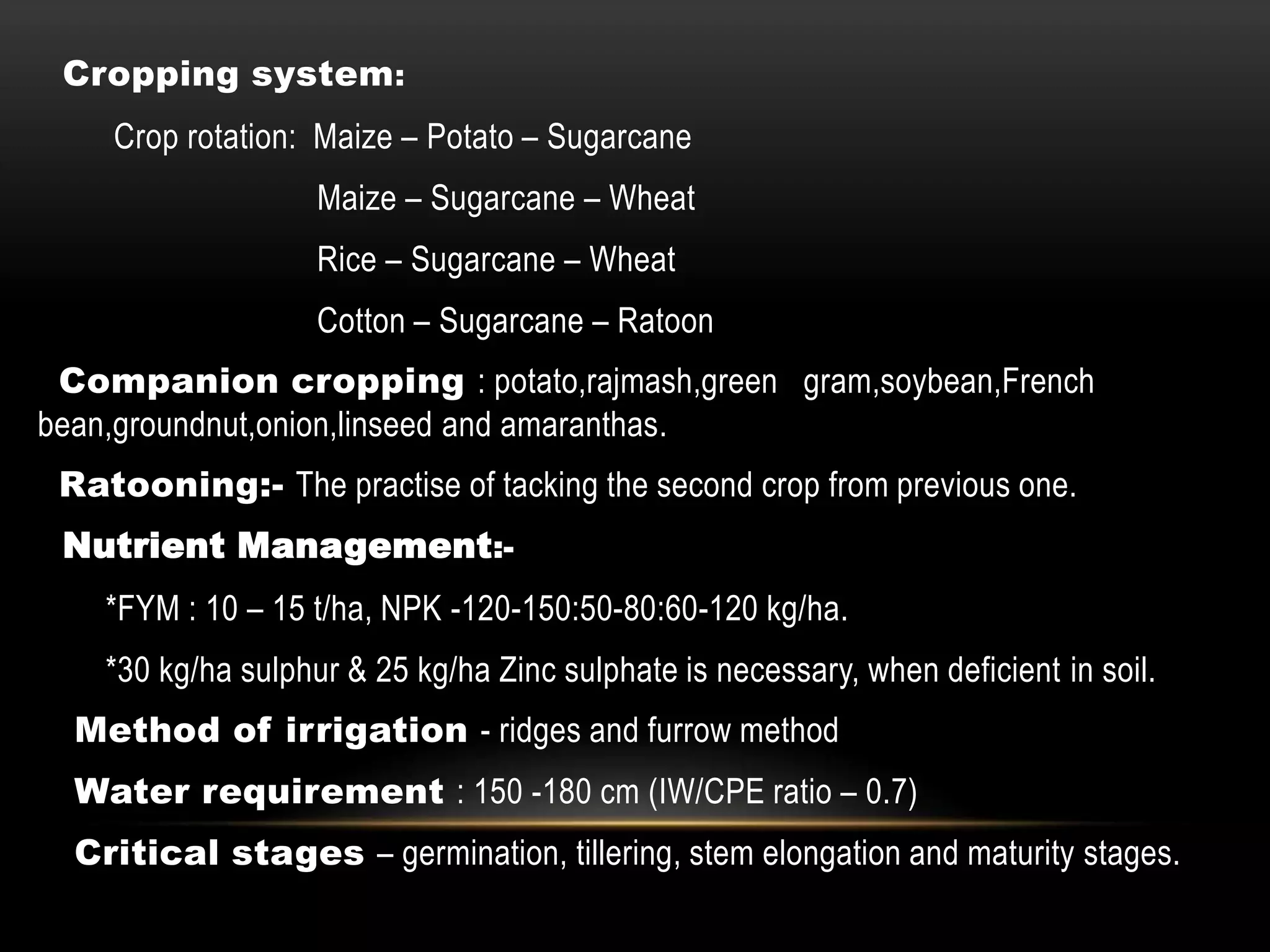 Sugar crops(Sugarbeet and Sugarcane) | PPTX