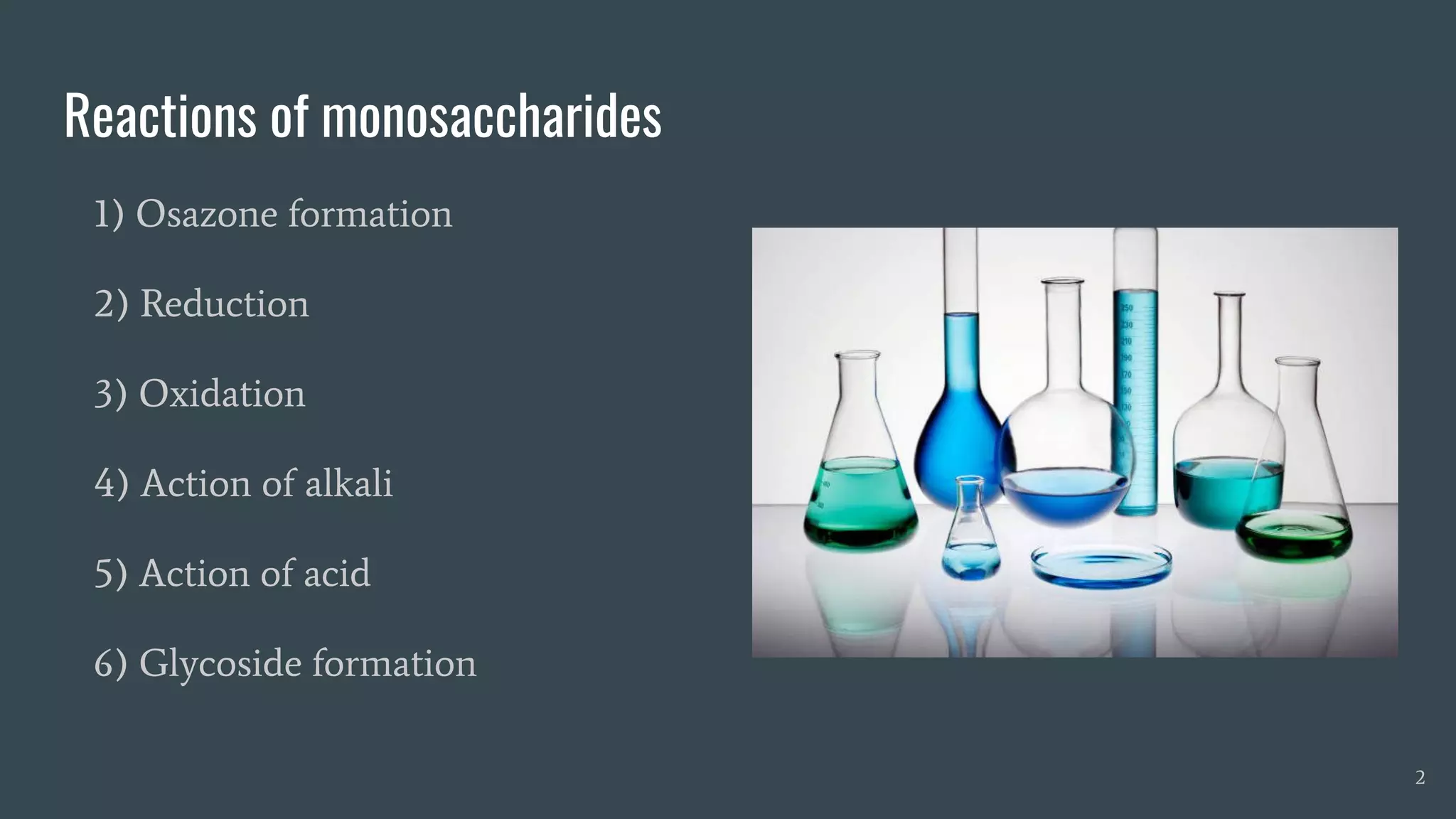 Sugar derivatives and reactions of monosaccharides | PDF
