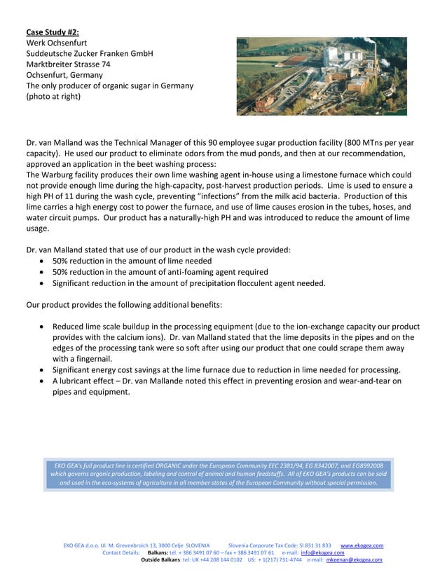 Sugar Factory Case Study Germany | PDF
