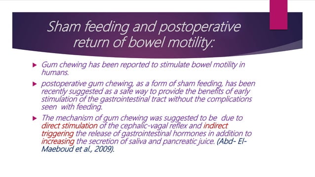 Sugar free chewing gum for early recovery of | PPTX | Pregnancy ...