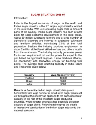 Sugar industry of india | PDF