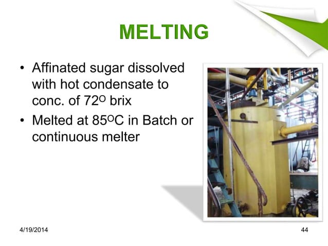 Sugar manufacturing process | PPTX | Desserts and Baking | Food & Drink