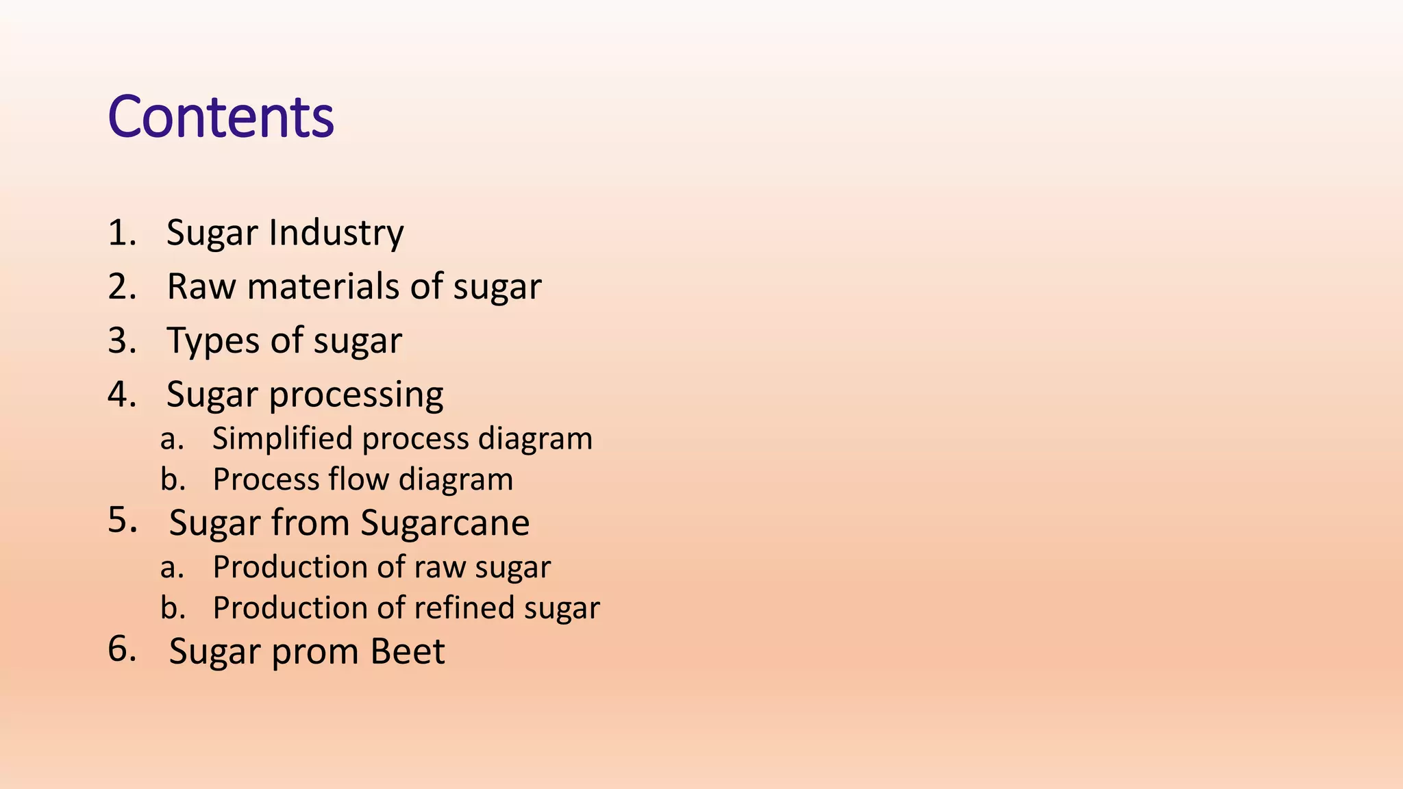 Sugar processing | PPTX
