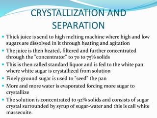 Sugar processing | PPTX