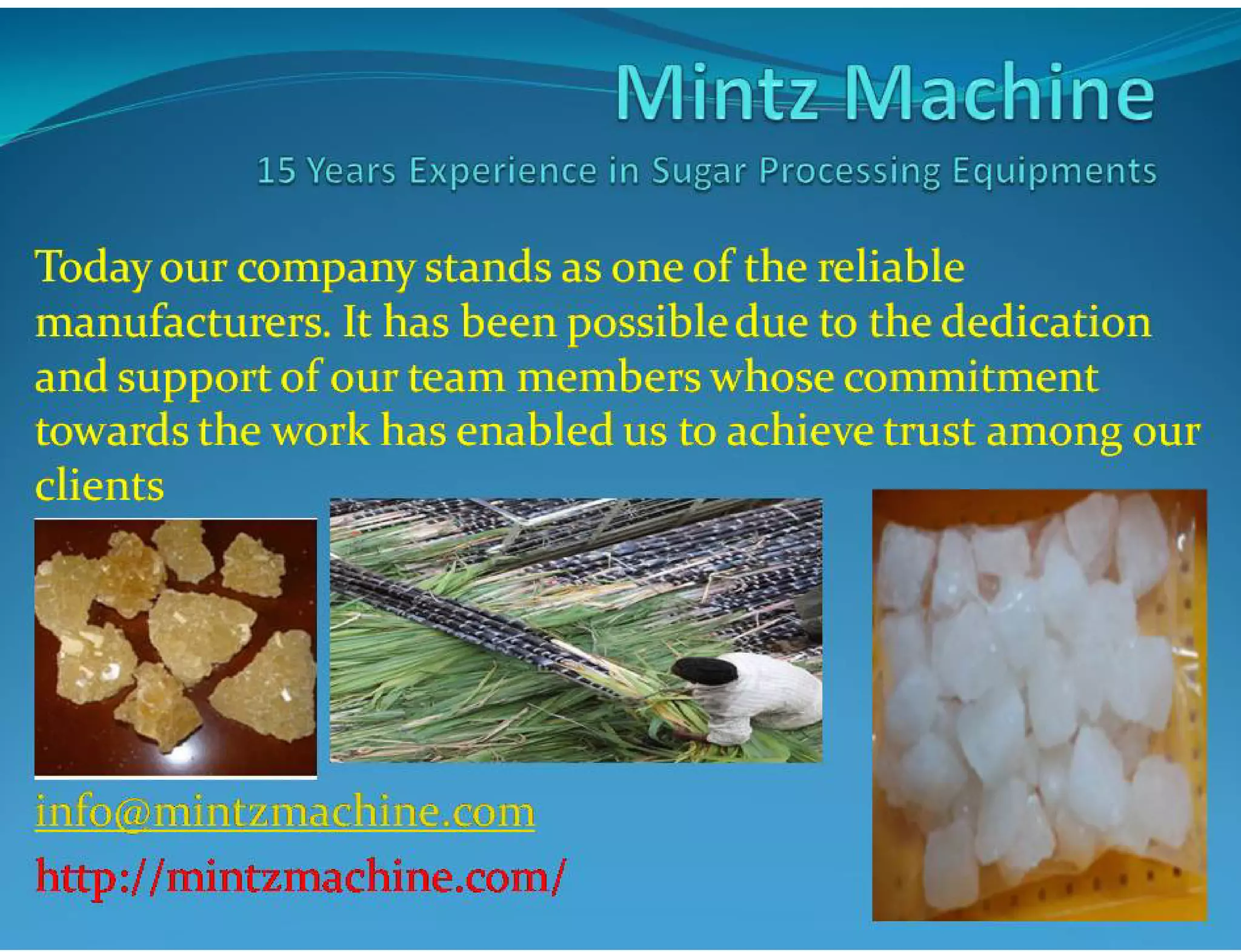 Sugar processing equipment | PPT