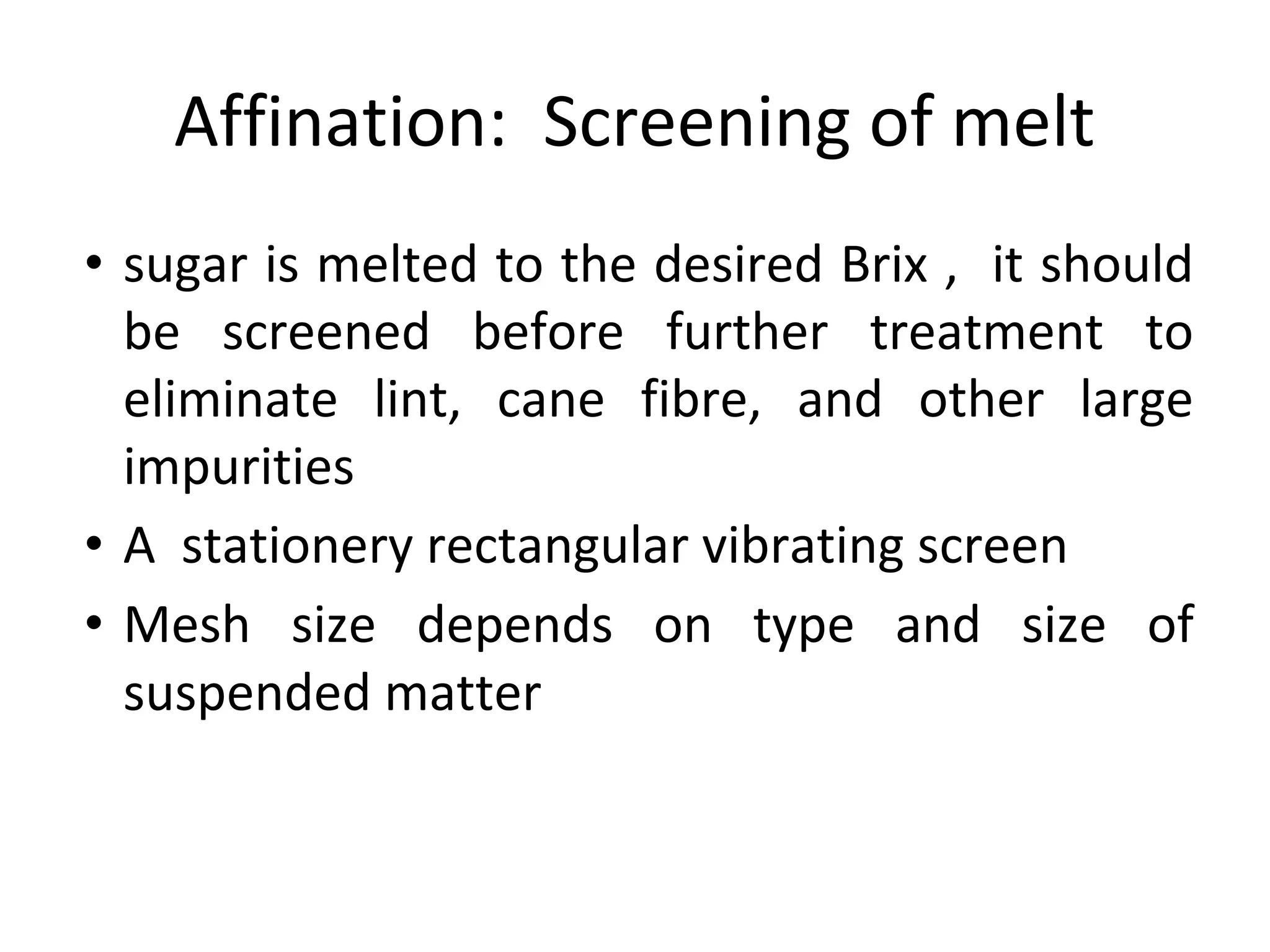 Sugar refining | PDF