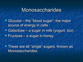 Sugars of carbohydrates! | PPT
