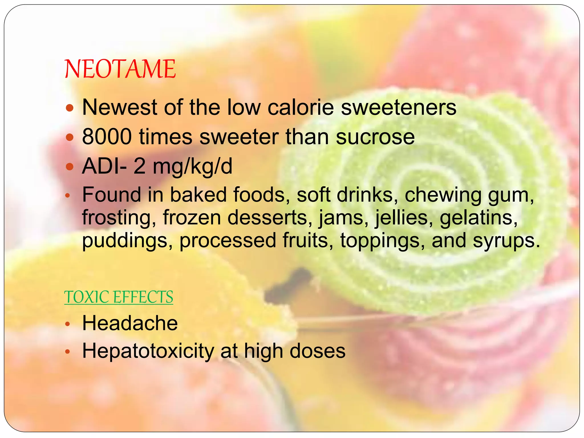 Sugar substitutes ppt | PPTX