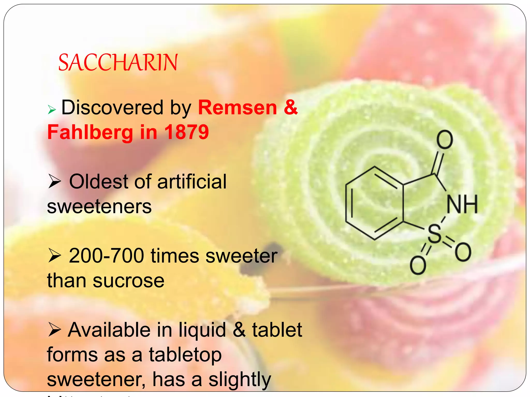 Sugar substitutes ppt | PPTX