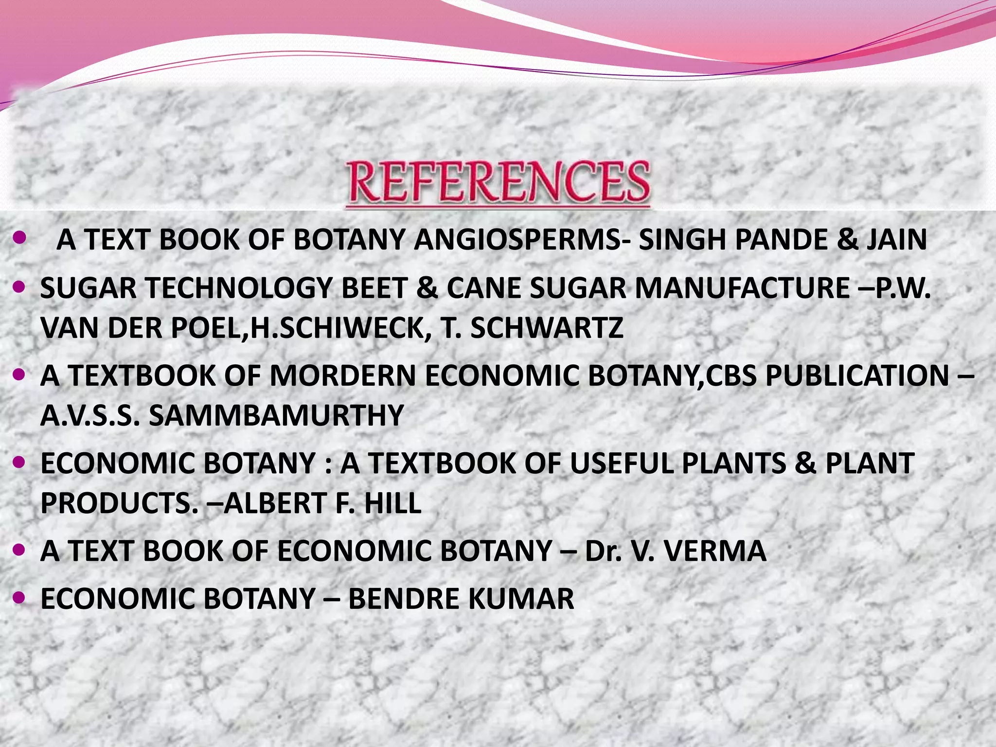 Sugar yeilding plants | PPTX