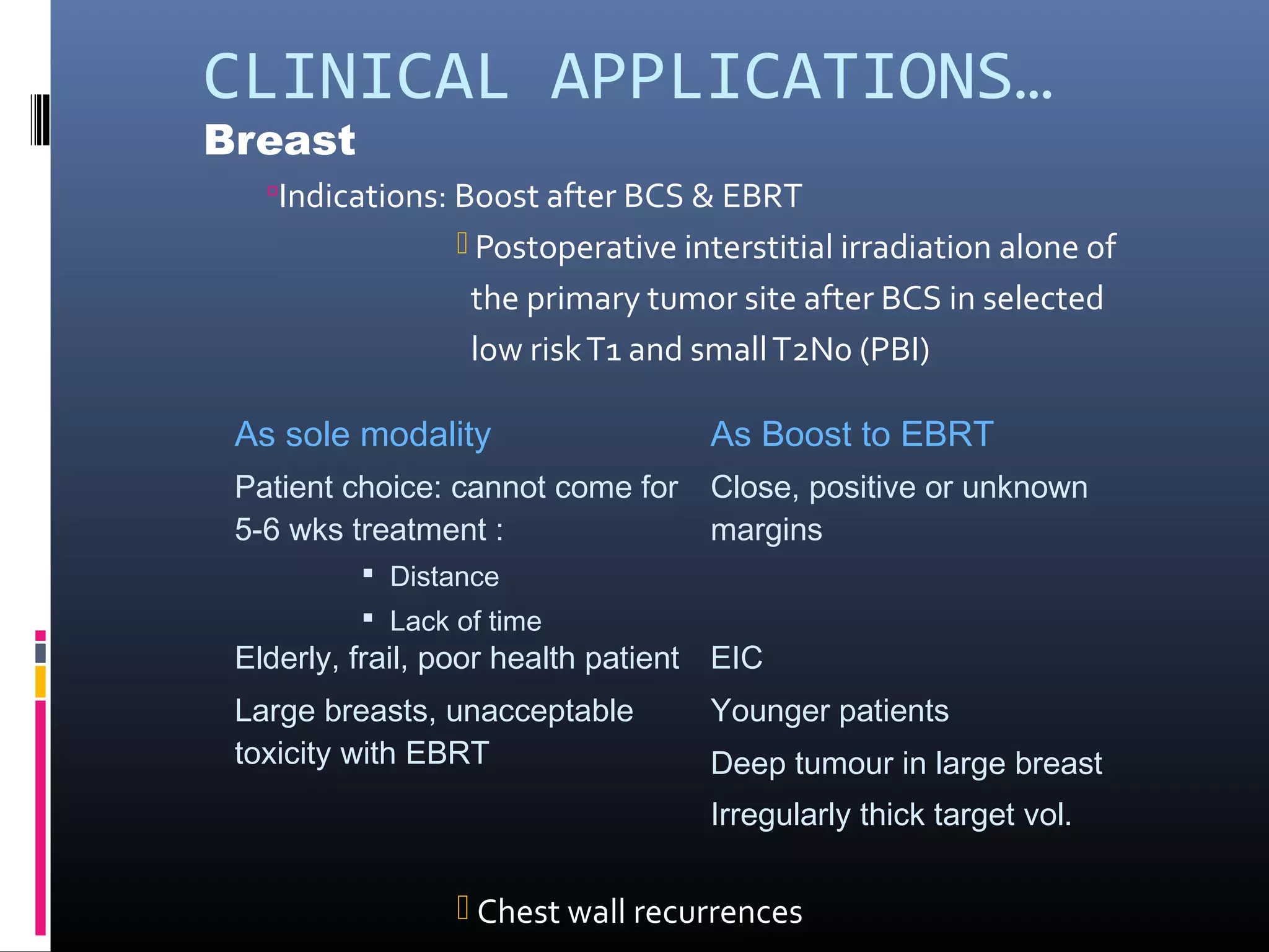 clinical applications of ldr and hdr brachytherapy | PPT