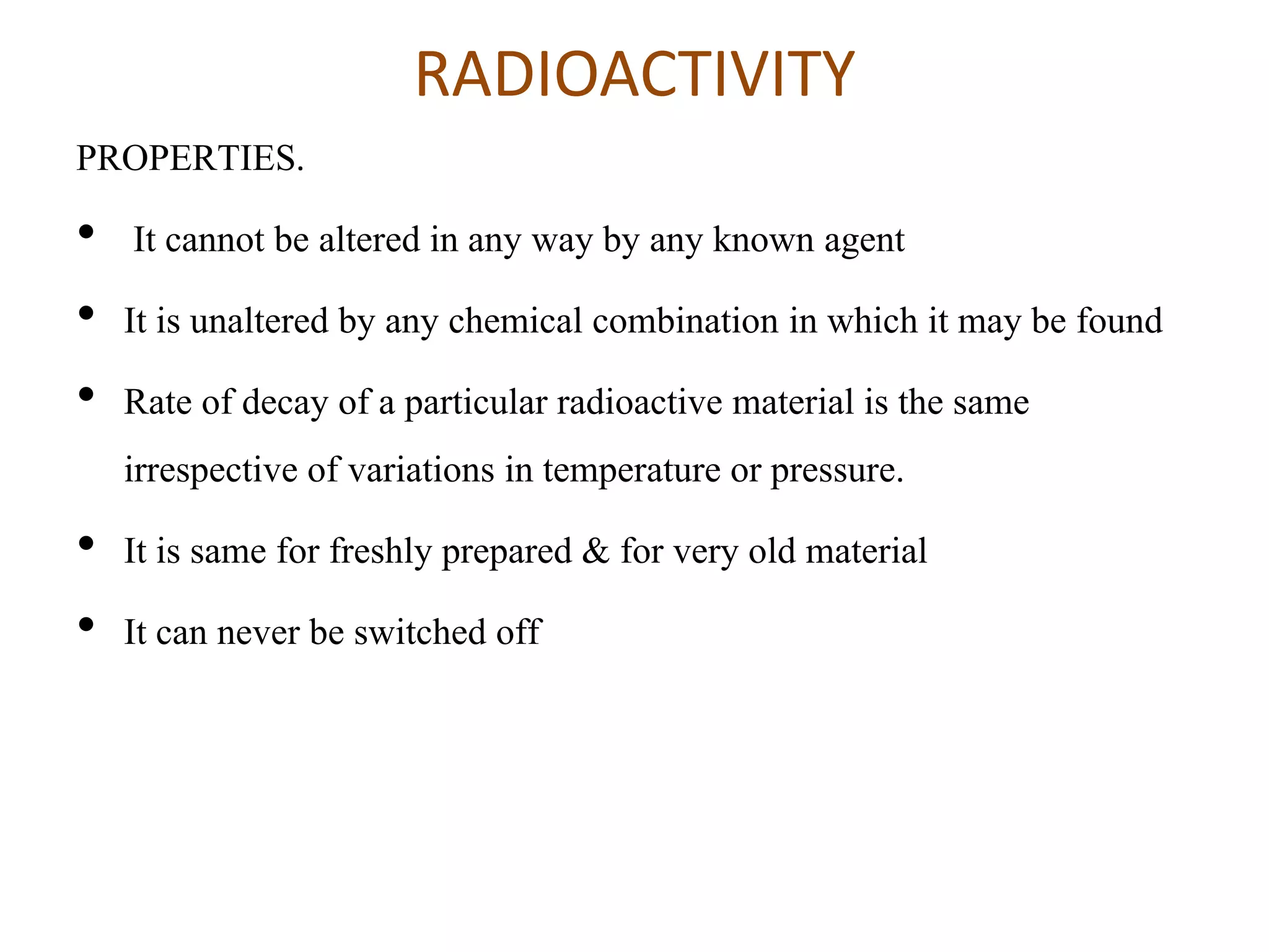 RADIOISOTOPES AND CLINICAL USES | PPTX