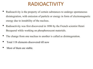RADIOISOTOPES AND CLINICAL USES | PPTX