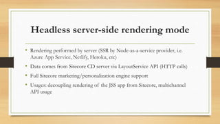 Sug bangalore - headless jss | PPTX