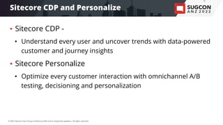 SUGCON ANZ 2022 Sitecore Personalize Technical.pptx | Web Development | Internet