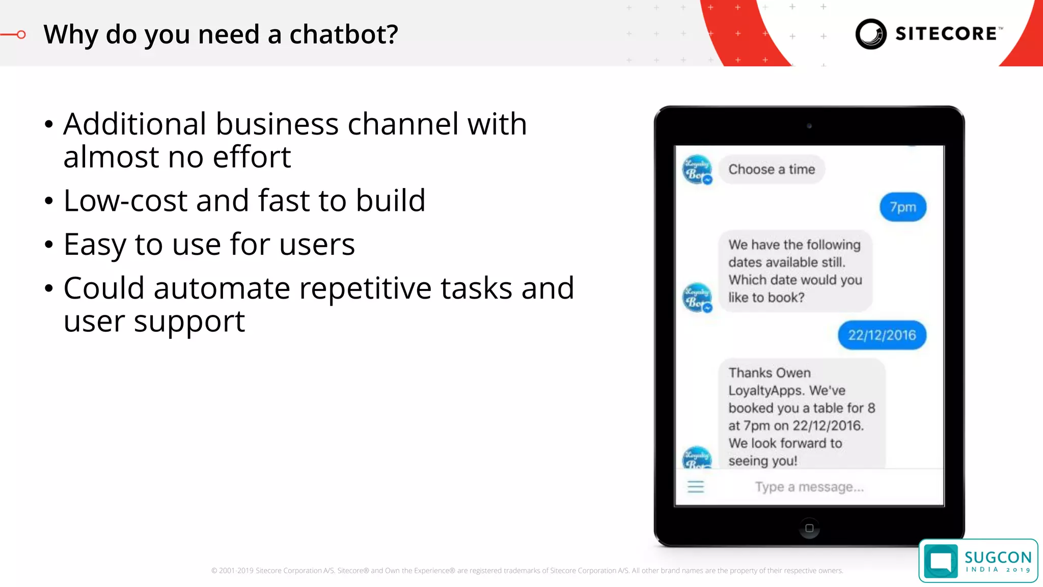 SUGCON India Microsoft Bot Framework + Sitecore | PPT