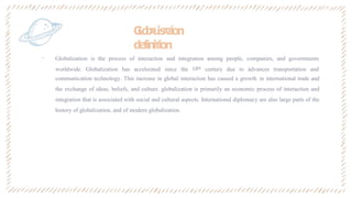 Types of globalization | PPTX