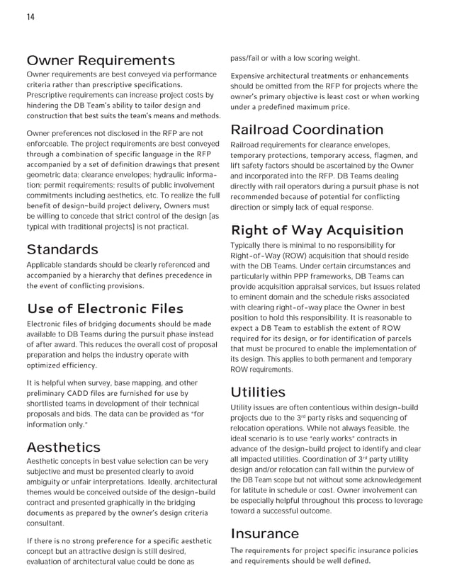 Suggested Best Practices for Design-Build in Transportation Construction | PDF