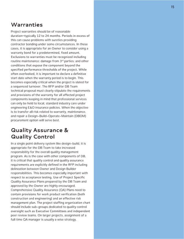 Suggested Best Practices for Design-Build in Transportation ...