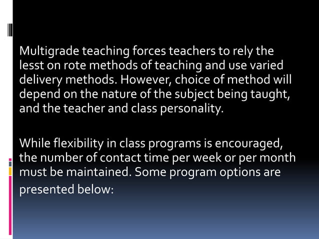 Ppt suggested in multi grade classroom23 | PPTX