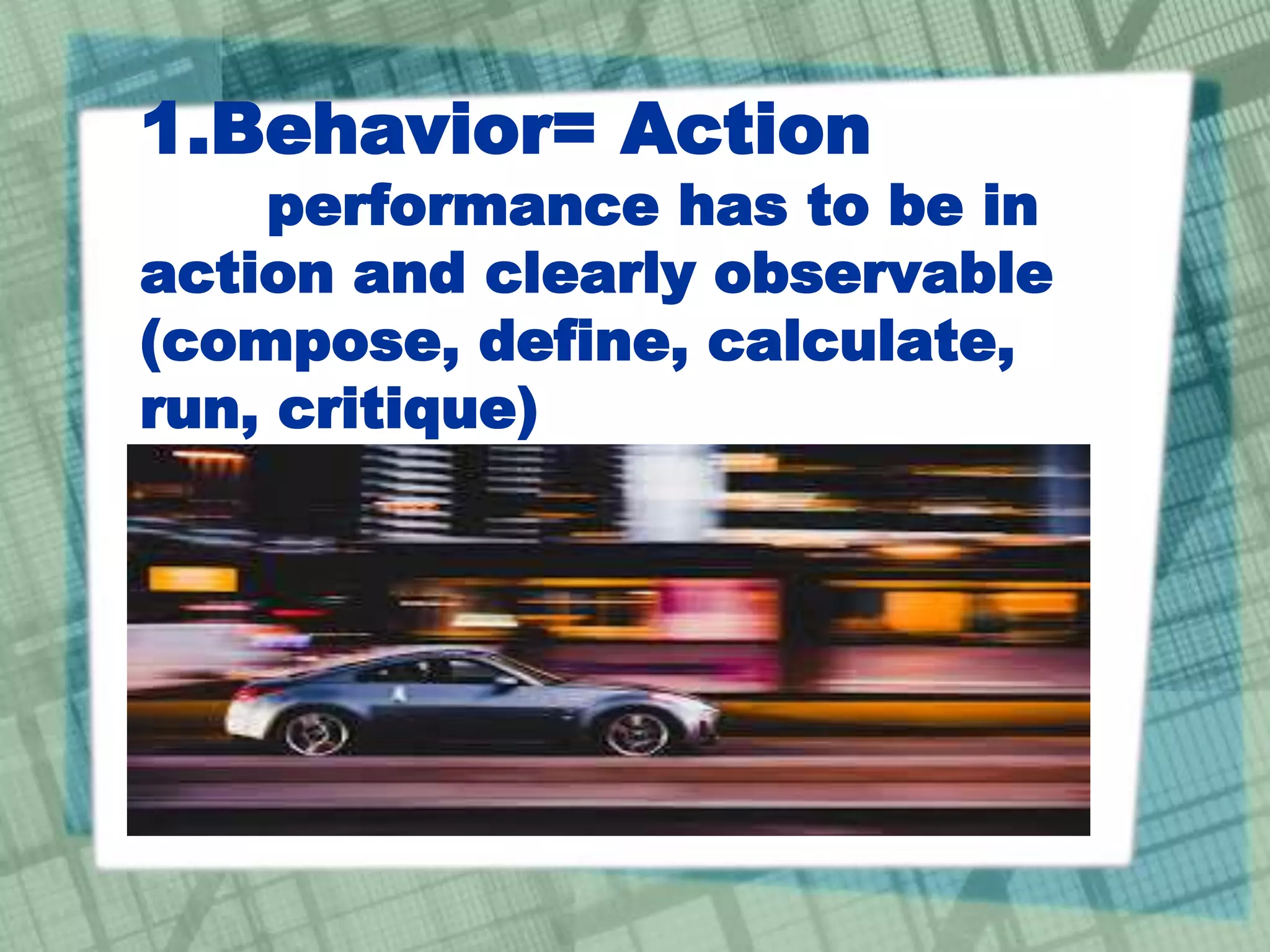 Suggested instructional objectives and assessment tools | PPTX