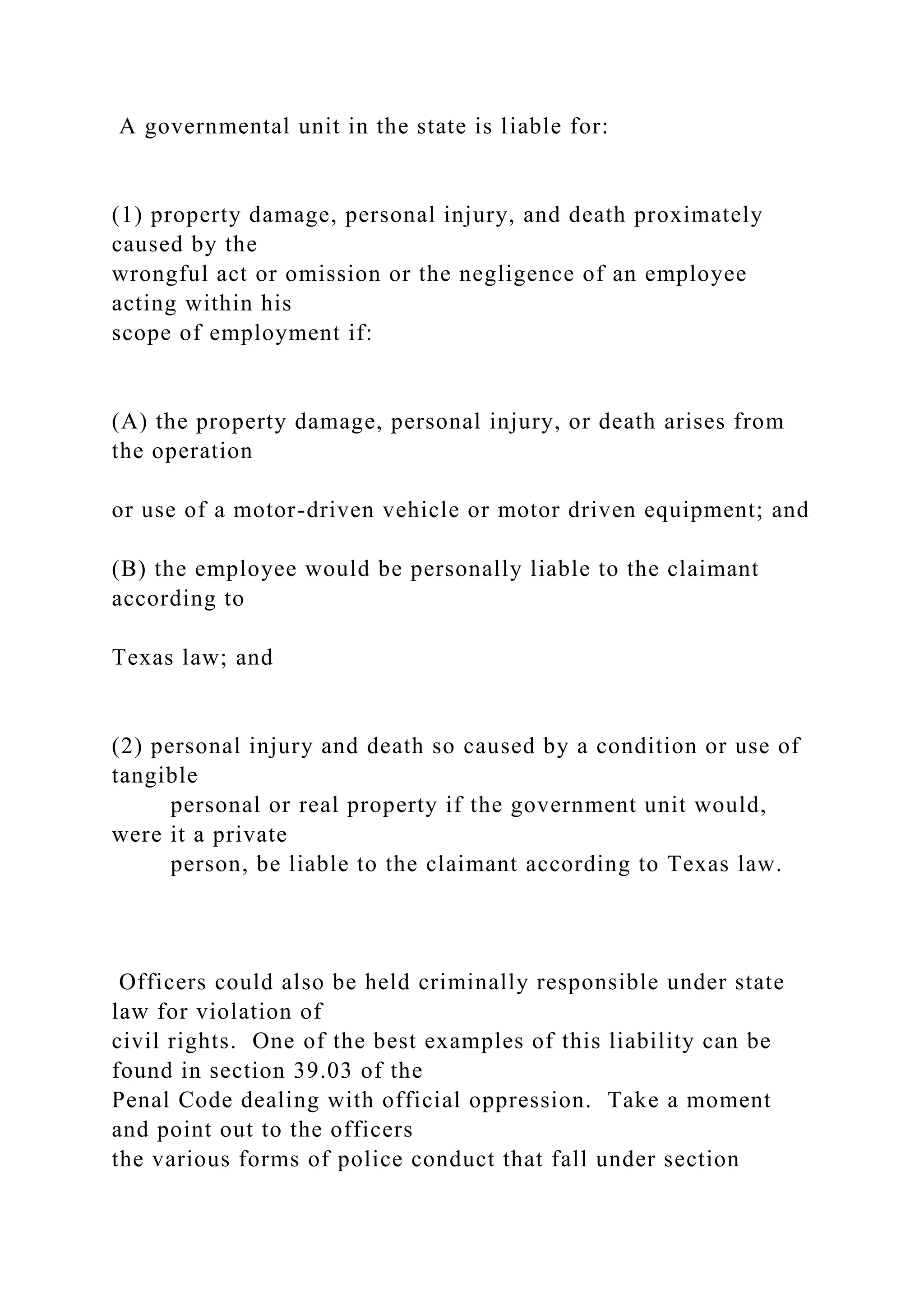 SUGGESTED TOPICS FOR TRAINING POLICE DEPARTMENTS IN .docx