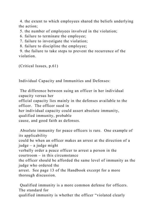 SUGGESTED TOPICS FOR TRAINING POLICE DEPARTMENTS IN .docx