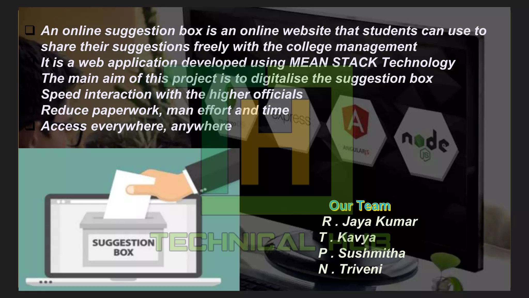 Suggestion box | PPTX