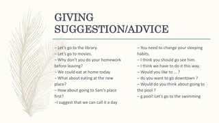 Suggestions kelas XI SMA | PPT