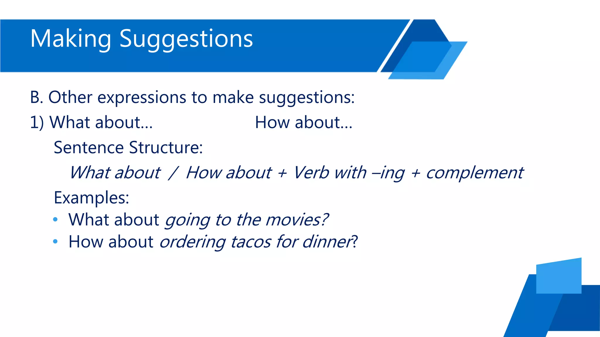 Suggestions and demons.pron. | PPTX