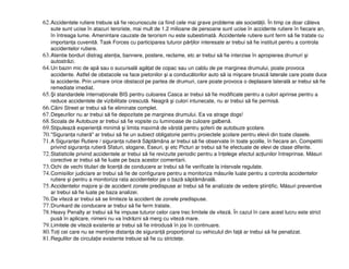 Suggestions For Road Safety Romanian | PDF